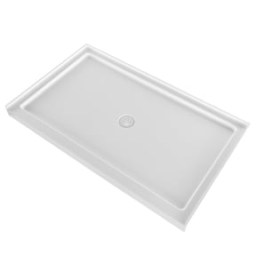 HOROW 48"L x 32"W Shower Base,Acrylic Slip-Resistant Rectangle White ...