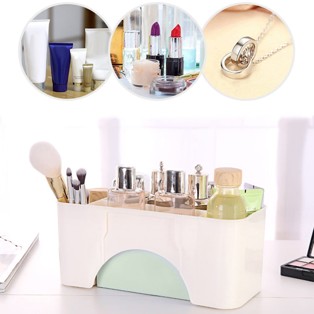 Plastic Cosmetic Makeup Brush Holder Storage Drawer Desktop Sundries ...