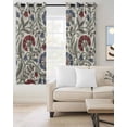 Boho Floral Blackout Curtains for Bedroom Living Room Darkening ...