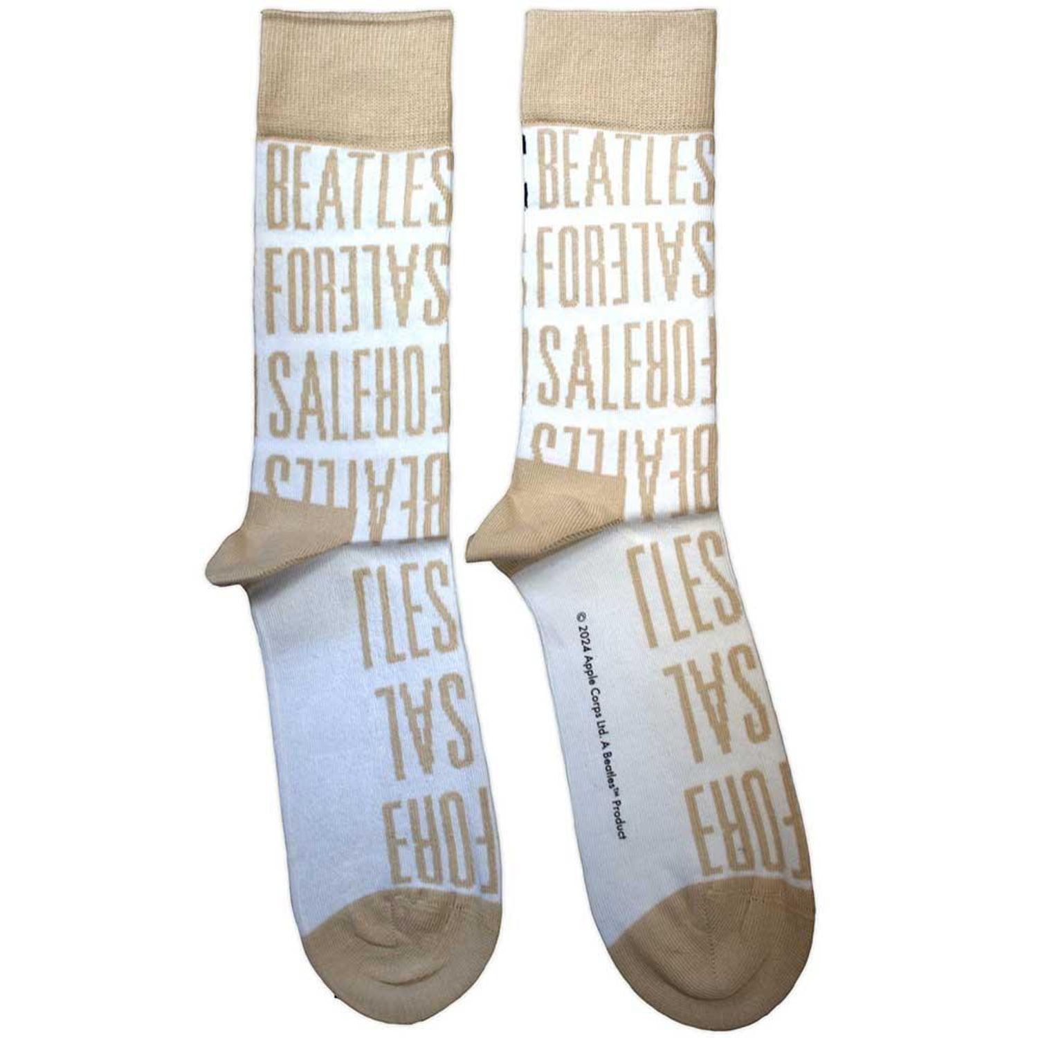 Click here for The Beatles Adult For Sale Text Repeat Socks 8-12 prices