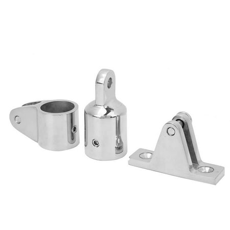 TOPINCN Marine Hardware,12 Pcs 3-Bow Bimini Top Accessory Hinge Mount ...