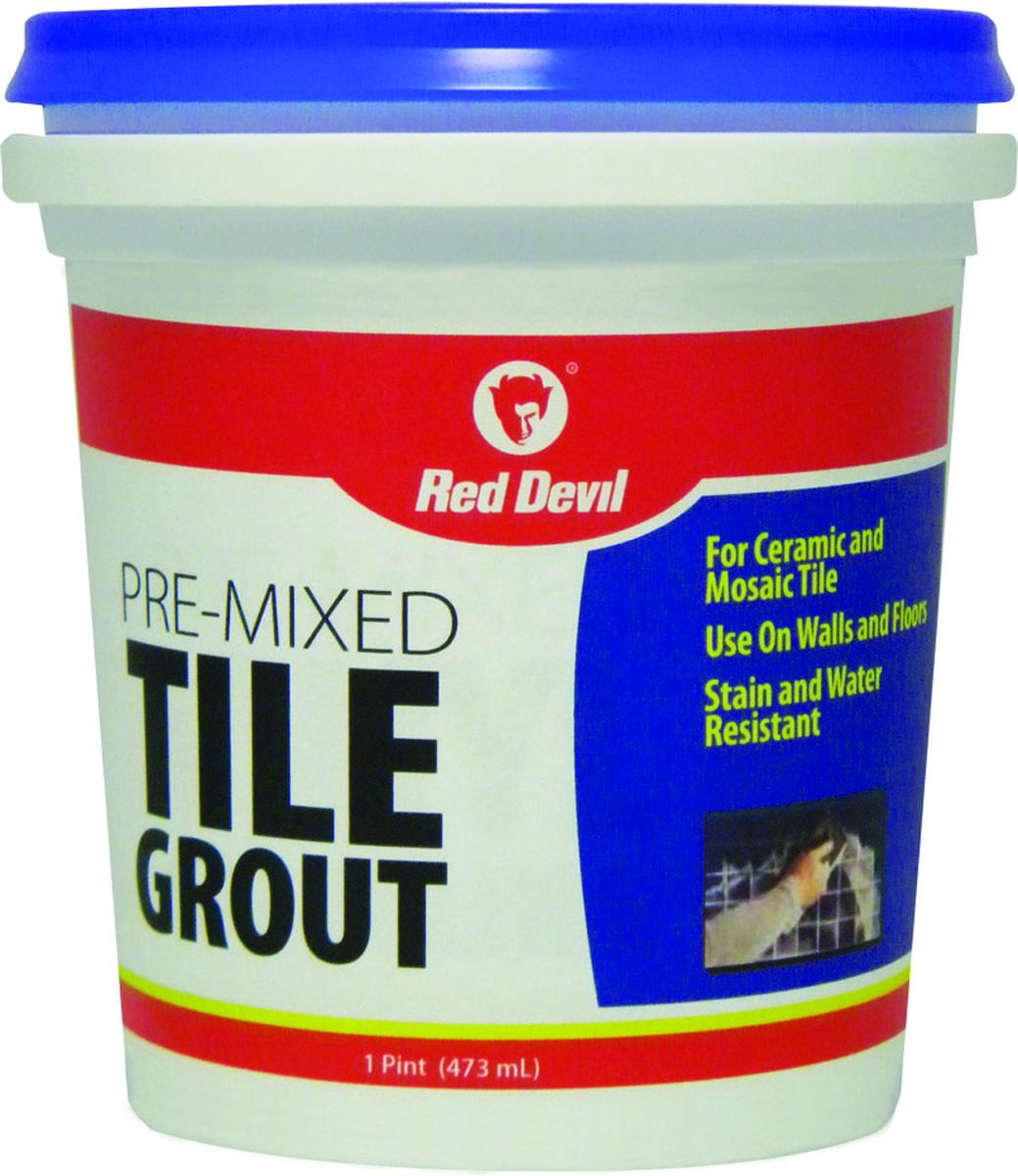 Azulejo blanco Grout Red Devil 0428, premezclado, 473 ml, para ...