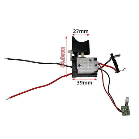 12V Lithium Drill Switch with Light Cordless Drill Switch Power Switch ...