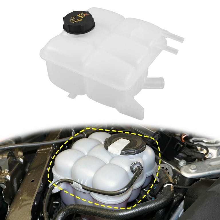 Coolant Radiator Reservoir Tank Coolant Overflow Expansion Bottle with Cap for VOLVO V50 S40 C30 C70 1425193