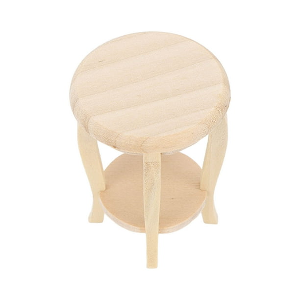 Dollhouse Miniature Stool, Dollhouse Round Stool Vintage Portable 1:12 ...
