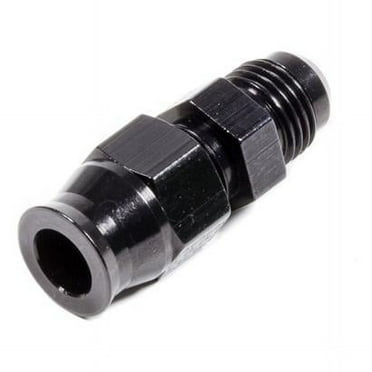 DeatschWerks 6AN Male Flare To 5/16in. Male Barb Bulkhead Adapter 90-Degree (Incl. Nut ...