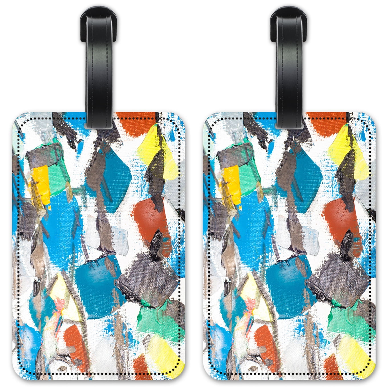 Color Swatches - Luggage ID Tags / Suitcase Identification Cards - Set ...