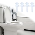4 Pcs Toilet Seat Screws Replacement Kit, Plastic Bolts, Nuts And ...