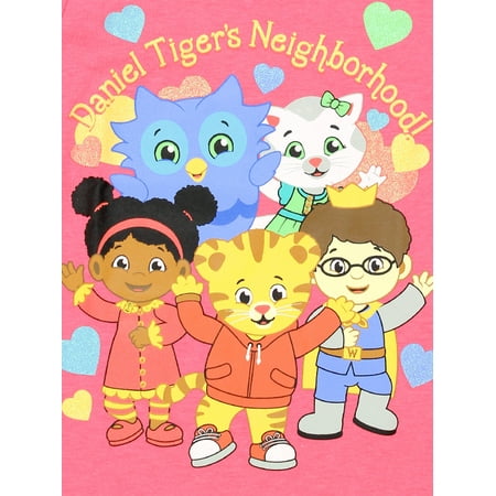 Daniel Tiger's Neighborhood - Daniel Tiger Toddler Girls Short Sleeve ...