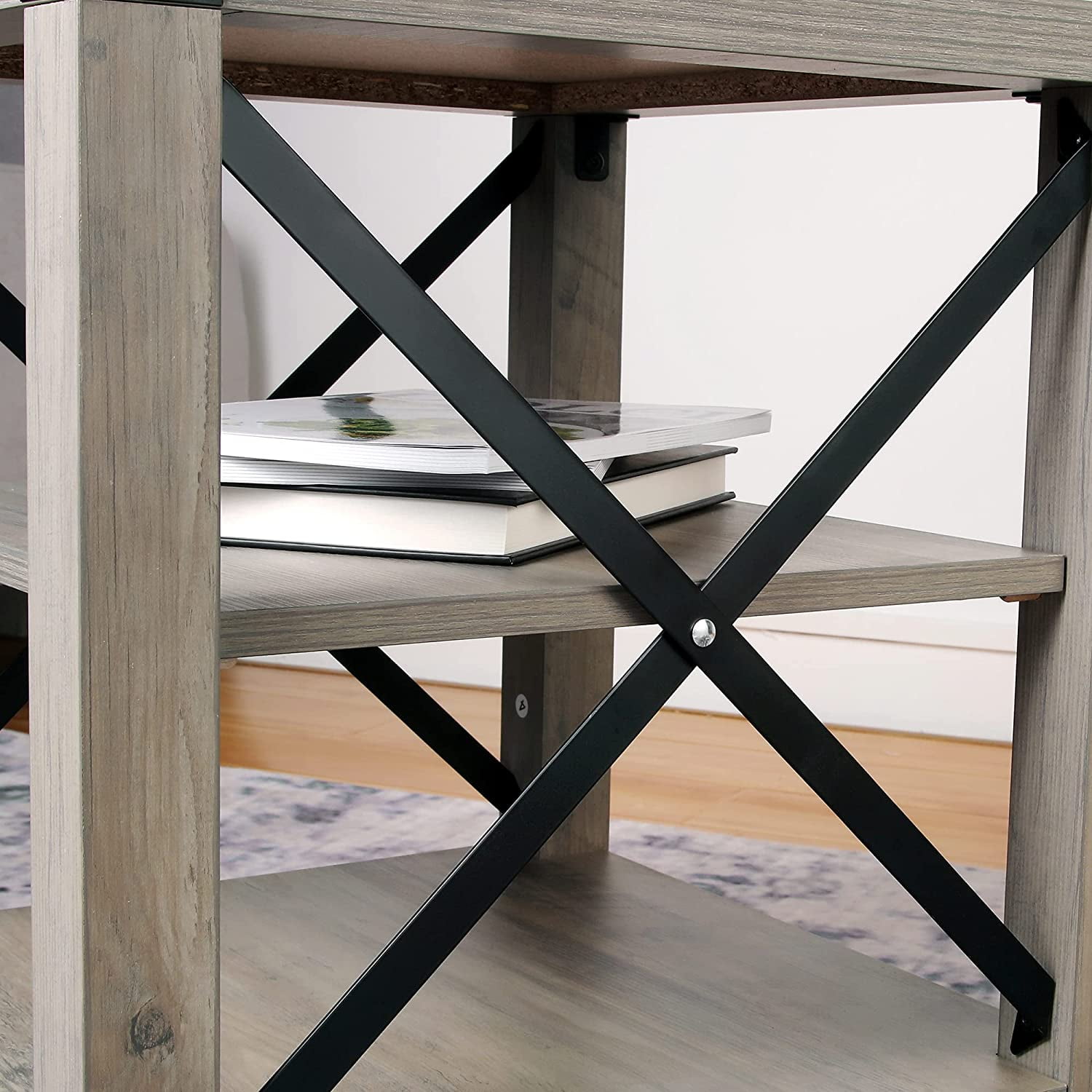 Buy Yartaka Rustic End Table Set of 2, Farmhouse Accent Cocktail Table ...