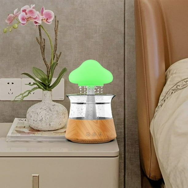 POINTERTECK Cloud Rain Humidifier with 7 Colour Lights Timer Portable ...