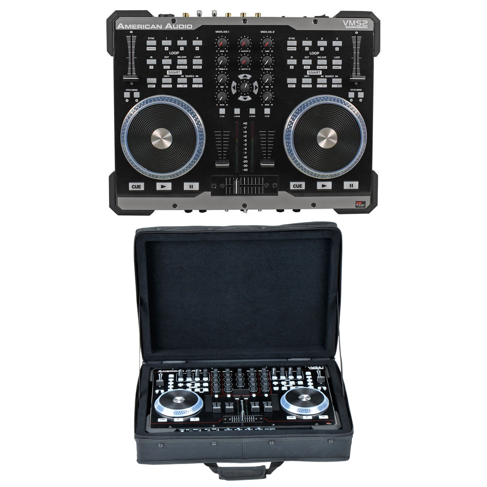 American Audio VMS2 USB MIDI DJ Controller w/Touch Scratch Wheel VMS702 ...