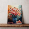 Chrysanthemum Flower Canvas Wall Art 8x12 inches - Classic Neutral ...