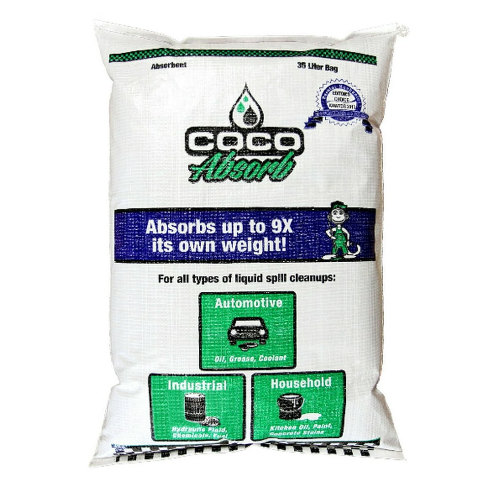 Coco Absorb CCA-35LT-GBAG-C Coco Absorb All-Natural Absorbent, 35-Liter ...