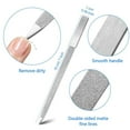 3-Piece Stainless Steel Nail File Set - Small & Large Fingernail Files ...