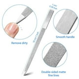 3-Piece Stainless Steel Nail File Set - Small & Large Fingernail Files ...