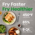 Chefman 9-Quart TurboFry Dual Basket Easy-View Air Fryer, 450°F Max ...