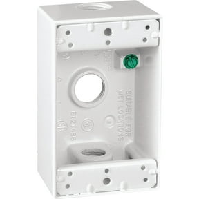C2G Wiremold Uniduct Single Gang Deep Junction Box - Ivory - cable ...