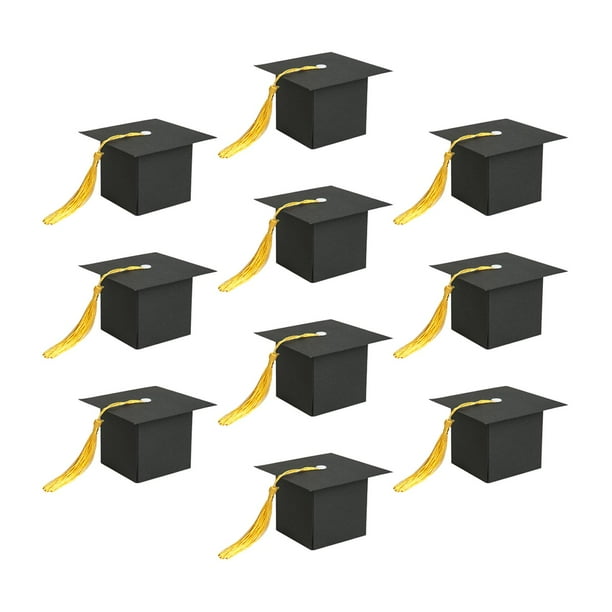 jifeng 10 Pieces Graduation Cap Gift Boxes for Congrats Table ...