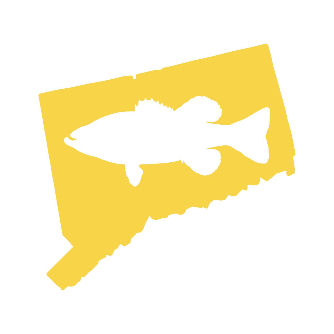 Connecticut Bass Sticker Decal Die Cut - Self Adhesive Vinyl ...