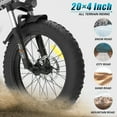 Aostirmotor Folding Electric Bike 20 inch Fat Tire , with 750W Motor ...