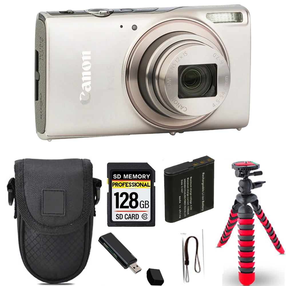 Canon PowerShot IXUS 285 HS Digital Camera (Silver)+ Spider Tripod ...