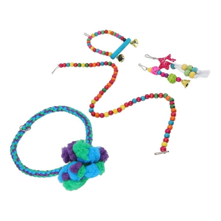 Bird Toy Set, Attractive Swing Toy Hook Installation Wearable For Pet ...