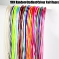 ByPaCrow 64 Pcs Colorful Hair Wrap String 90cm Long Rainbow Braiding ...