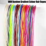 ByPaCrow 64 Pcs Colorful Hair Wrap String 90cm Long Rainbow Braiding ...