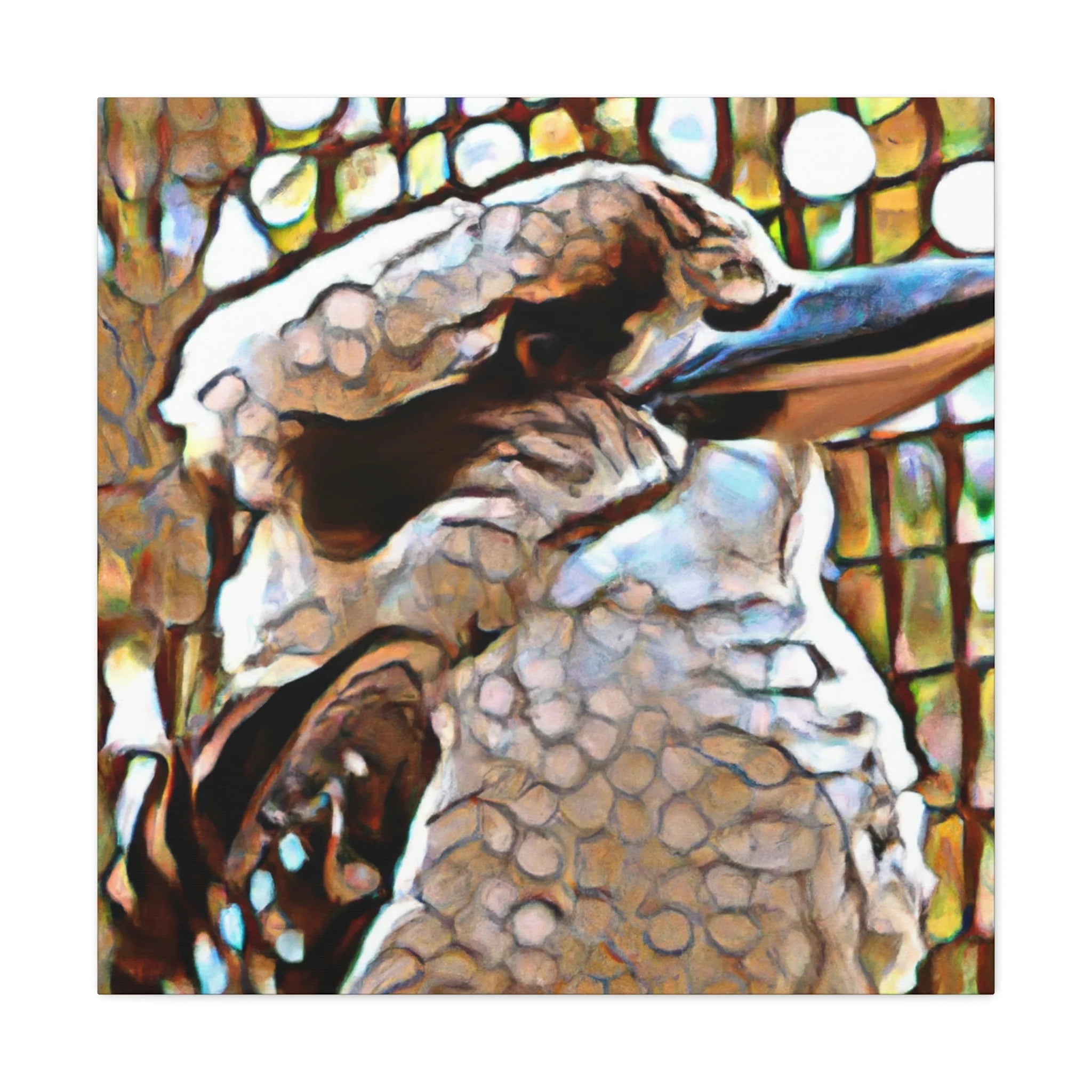 Kookaburra Pointillism - Canvas - Walmart.com