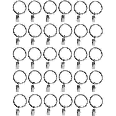 30 Pcs Openable Gold Curtain Rings Open and Close Metal Rustproof ...