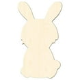 Abbraccia 5 Pieces Easter Wooden Bunny Cutouts Wood Pieces to Paint ...