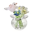 DZQMTKX Glass Vase for Home Decor, Handmade Small Tabletop Vase with ...