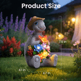 Solar Garden Decor Watering turtle, Outdoor Statue Solar Light ...
