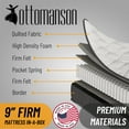 Ottomanson Edge to Edge 9" Pocket Coils Firm Tight Top Hybrid Mattress ...