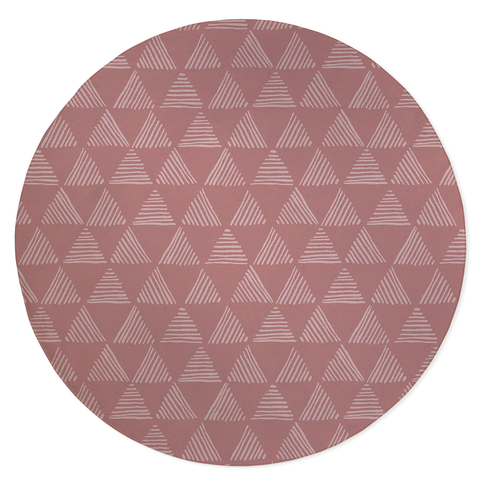 Triangular Prism Dusty Rose Indoor Floor Mat by Kavka Designs - Walmart.com
