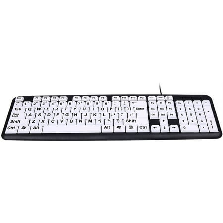 Large Print Wired keyboard for Low Vision Individuals - Walmart.ca