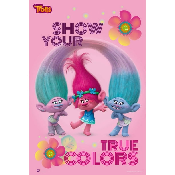 Trolls Show Your True Colors Laminated Poster (24 x 36) - Walmart.ca