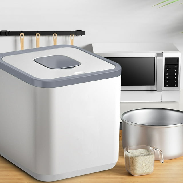 skpabo Airtight Rice Dispenser,Cover Rice Bucket For Cereal Grain Flour ...