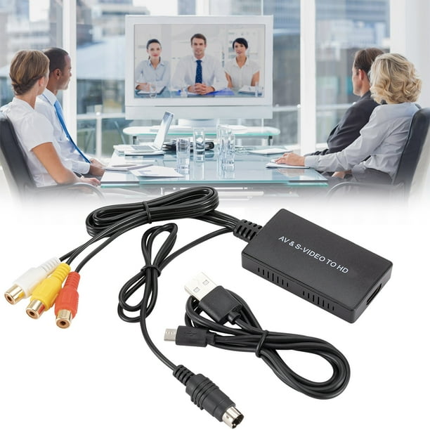 Terminal Av + S A Compatible Con Convertidor Hdmi Sincronización De Audio Y Video Rca A ...