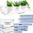 2 Pack 12 Inch Acrylic Window Boxes Plant Shelves, with Suction Cup ...
