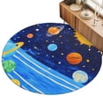 Astronomy 6' Round Rug for Living Room Under Coffee Table, Planets ...