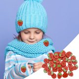 Farfi 50Pcs Sewing Buttons Lovely Durable Bakelite Strawberry Wooden ...