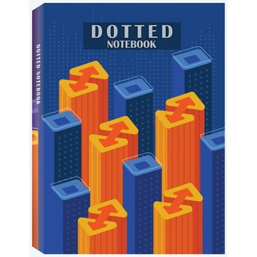 Dot Grid Notebook: Elegant Black Dotted Notebook/JournalLarge (8.5 x 11 ...