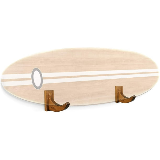 Yes4All Wooden Surfboard Rack/Paddle Board Wall Mount for Storage ...