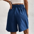 Ailaofu Womens High Waisted Dressy Shorts Pleated Casual Shorts with ...