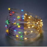 Philips LED Micro Lights, 4 Pack, Warm White/Multi Color, Battery ...