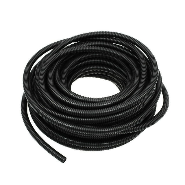 100 FT 1/4" SPLIT WIRE LOOM CABLE CONDUIT POLYETHYLENE TUBING 100 FEET ...