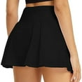 Womens Quickly Dry Pleated Tennis Skirts Mid Waisted Cute Athletic