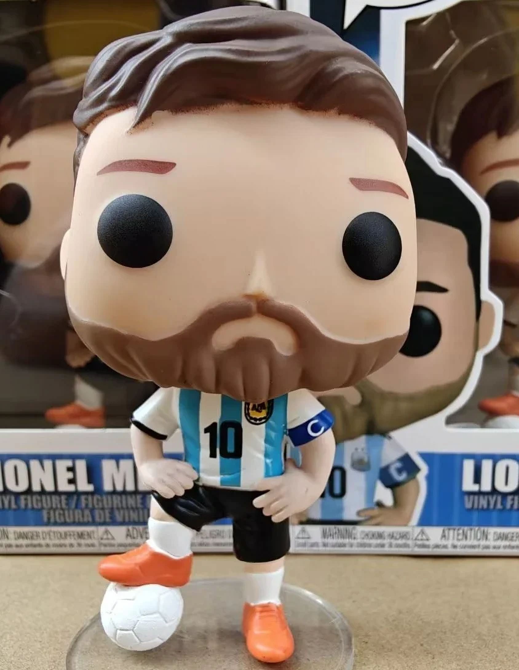 2025 Figura de acción de vinilo Funko POP Football Stars Lionel Messi n.° 10 Lionel Messi n.° 50 ...